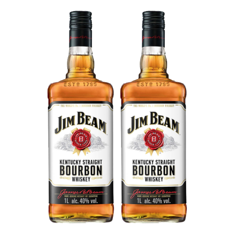 Jim Beam 1 litre - Pair – GIMME Beverage Delivery